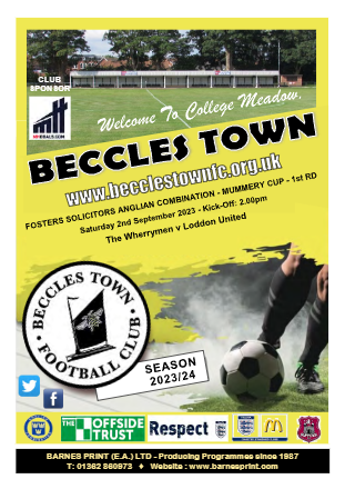 Beccles Town Football Club – Barnes Print
